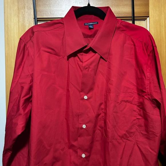croft & barrow | Shirts | Croft Barrow Red Dress Shirt | Poshmark